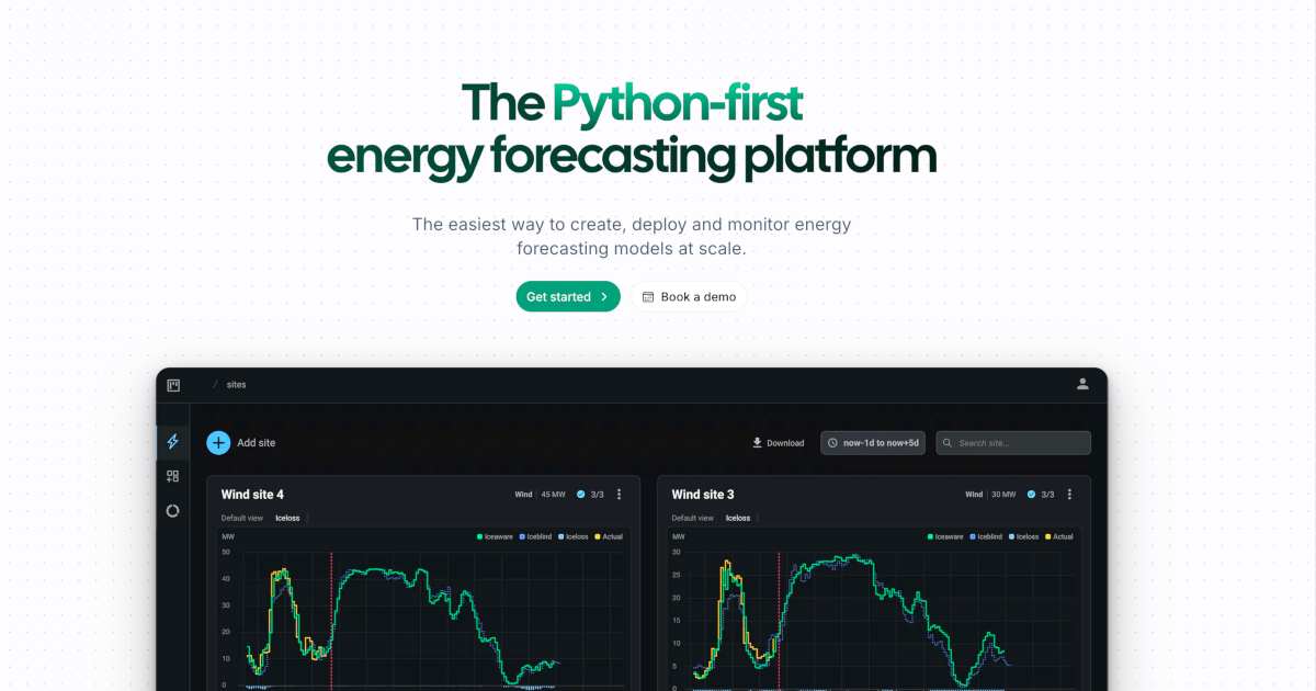 The Python-first energy forecasting platform | rebase.energy